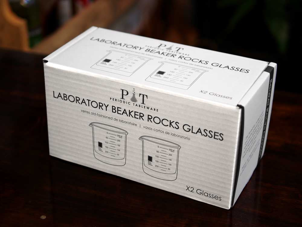 Laboratory Beaker Rocks Glasses - Periodic Tableware